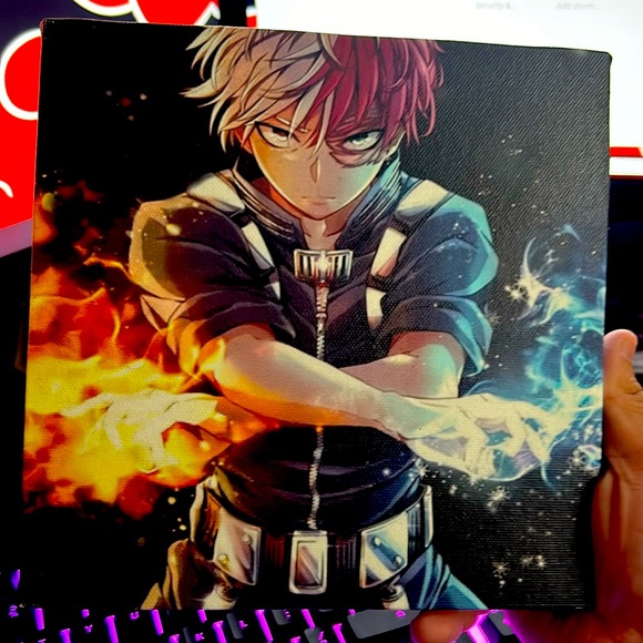Art | Mha Todoroki 8x8 Canvas | Poshmark